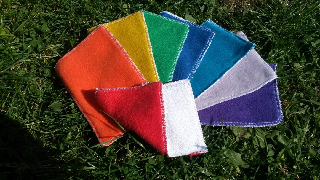 X8 Washable Wet Wipes. Reusable Wet Wipes. Rainbow Wipes. - Etsy