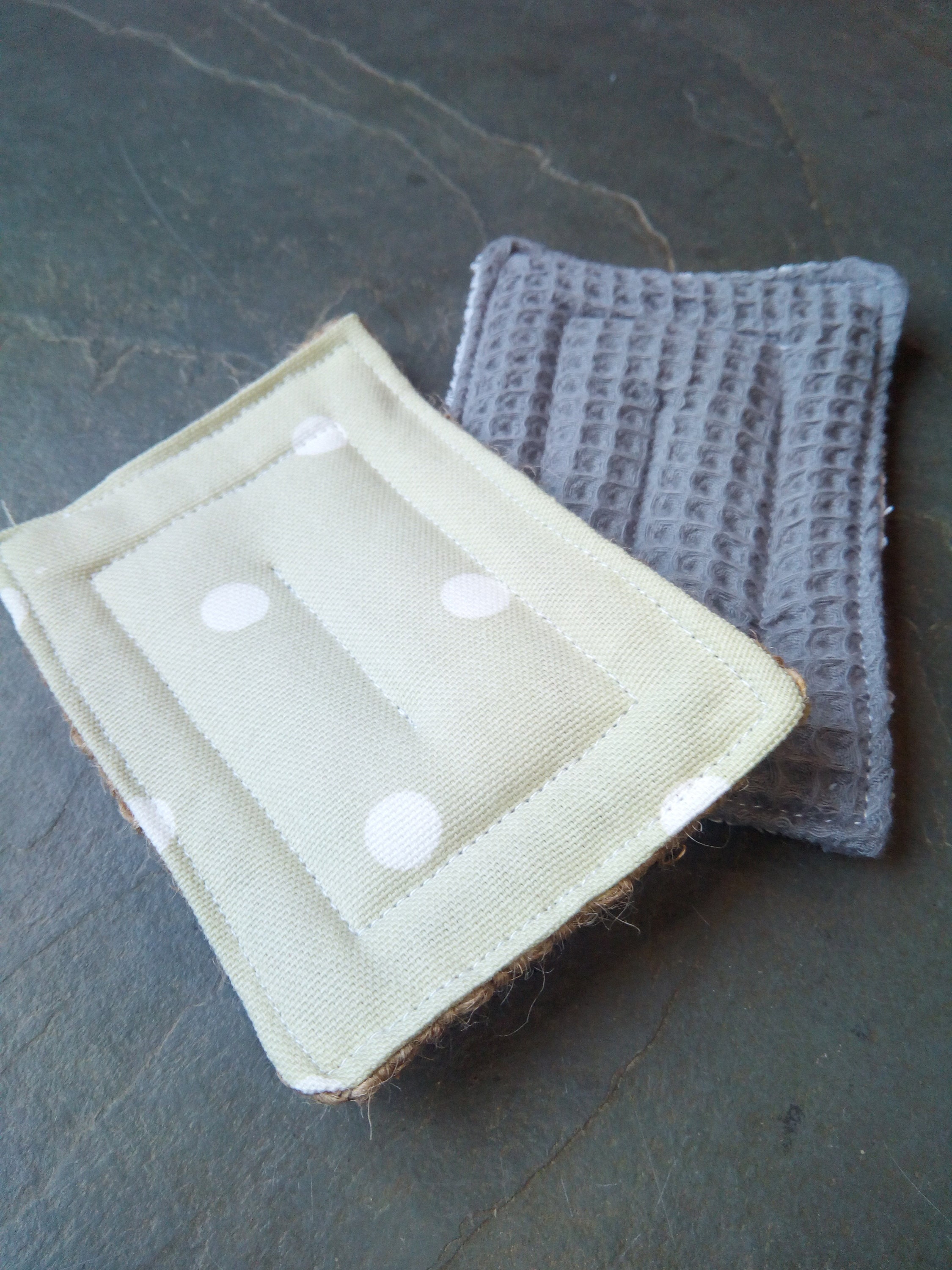 Eco Sponge Twin Pack, Plastic Free Sponge Set, Scourer Pad - Etsy