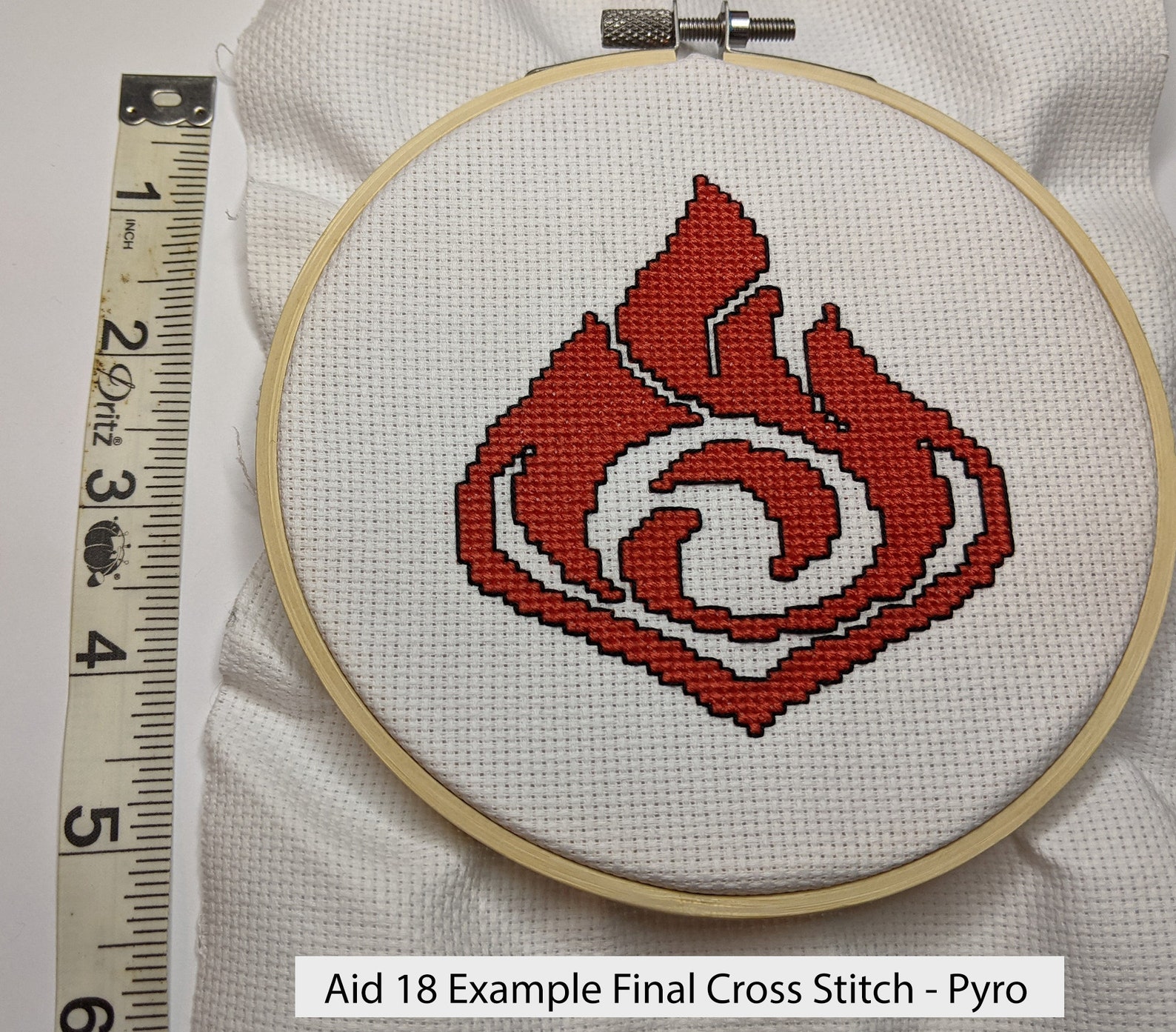 Genshin Impact Elements Cross Stitch Pattern Set PDF | Etsy
