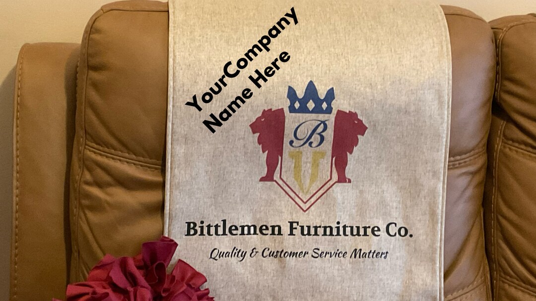 Custom Logo Headrest Cover, Office Chair, Handmade (17x27) - Etsy