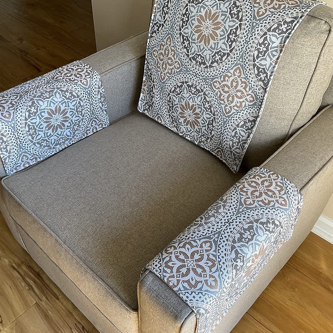 Set of 2 Arm Rest Covers Only. Perfect for Furniture Slipcover ...