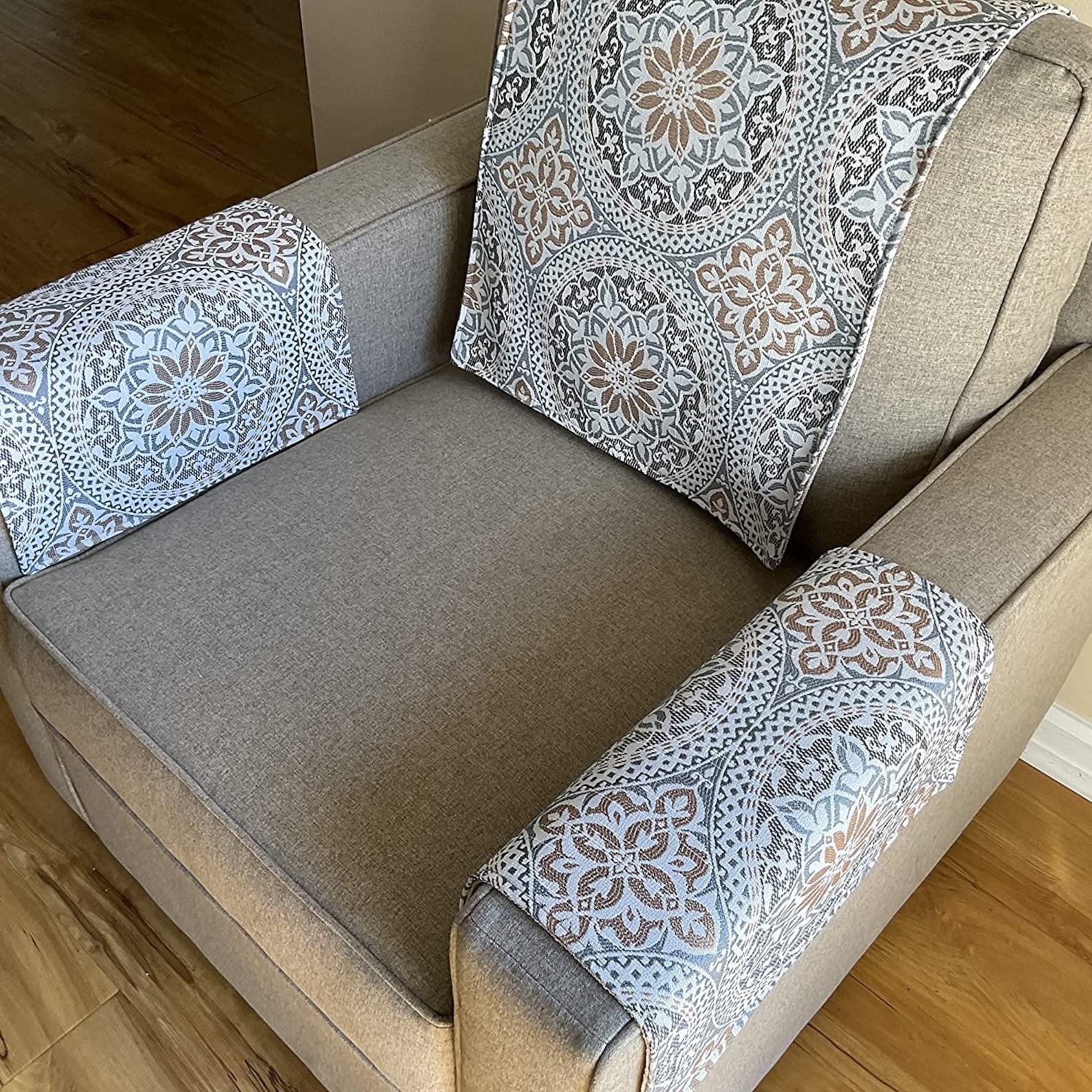 Set of 2 Arm Rest Covers Only. Perfect for Furniture Slipcover ...