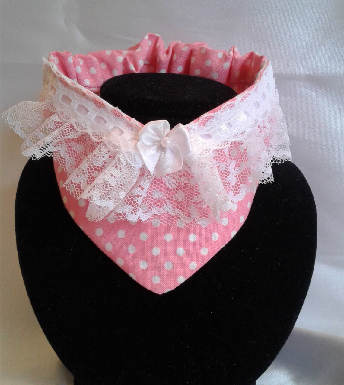 Rosa n encaje Bandana - Etsy México