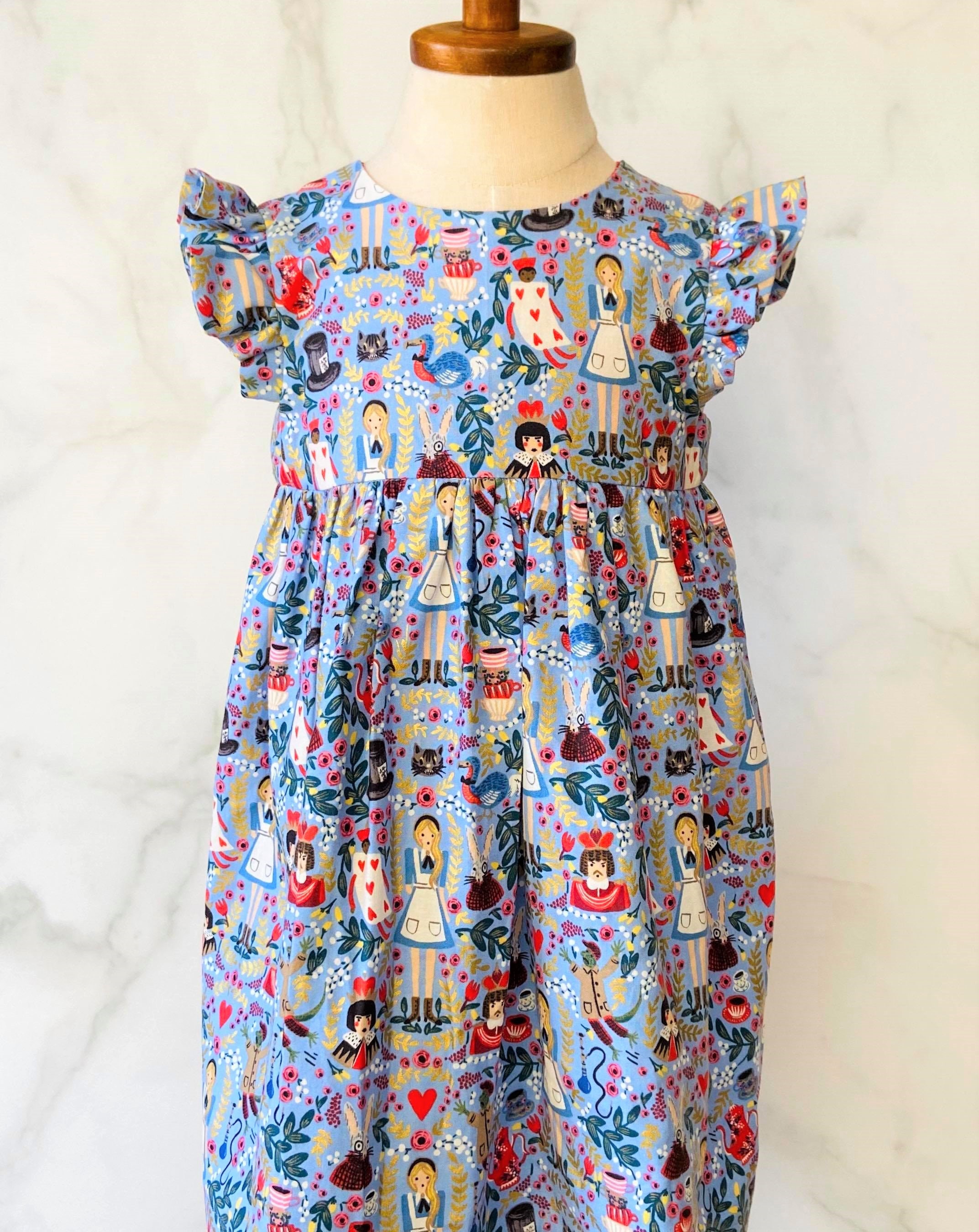 Girl Dress Baby Dress Alice in Wonderland summer dress | Etsy