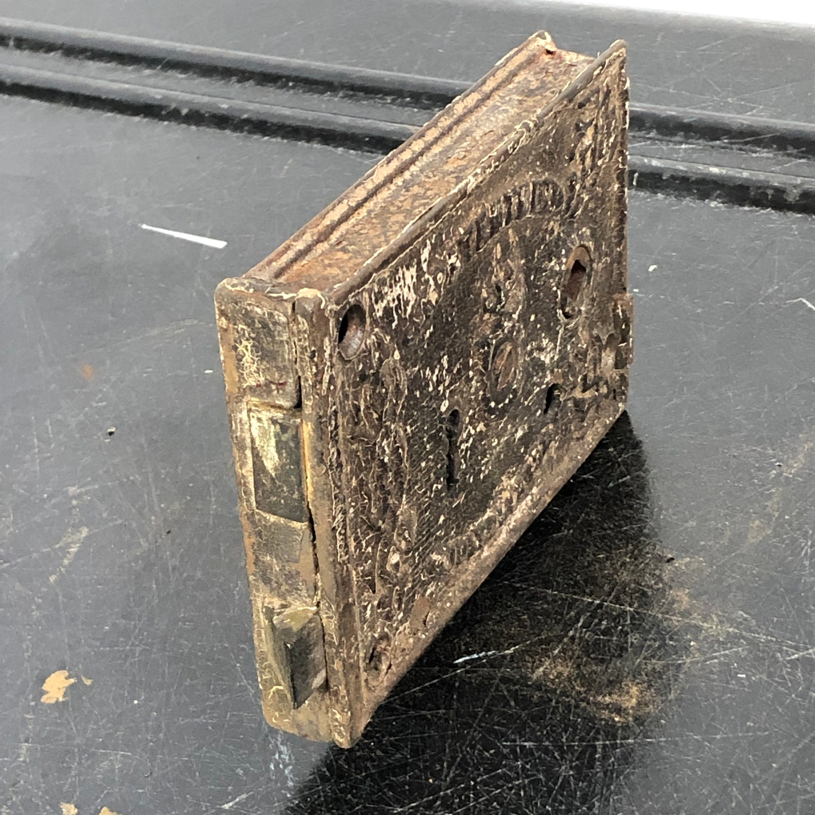 Antique Branford Lock Works 1863 Decorative Rustic Rim Box Door Lock - Etsy