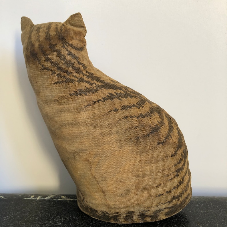 RARE! 1892 Genuine Arnold Print Works Primitive Stuffed Kitty Litho ...