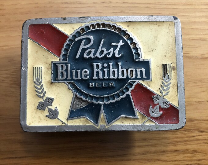 Vintage Pabst Blue Ribbon Belt Buckle DEADSTOCK As-is - Etsy