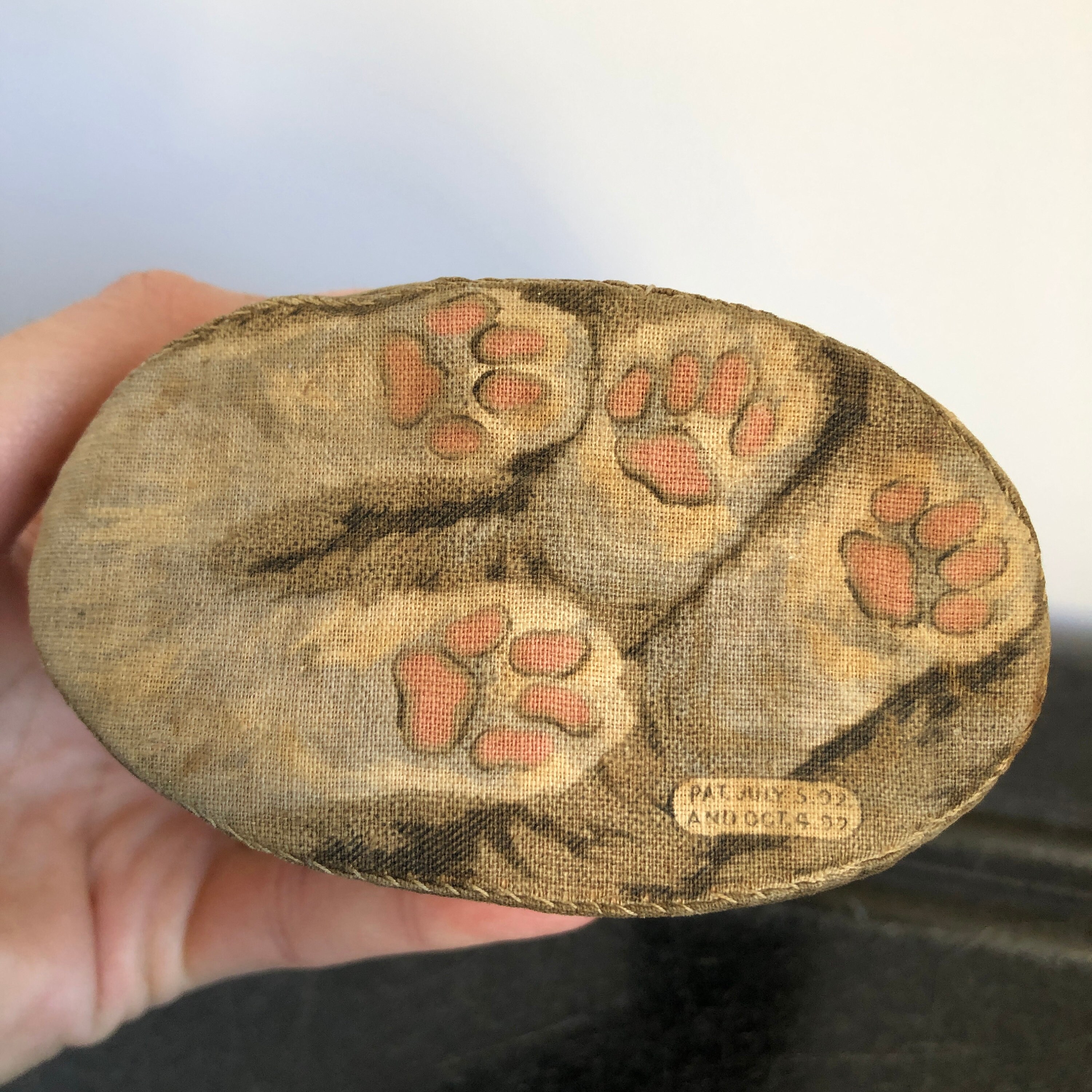 RARE! 1892 Genuine Arnold Print Works Primitive Stuffed Kitty Litho ...