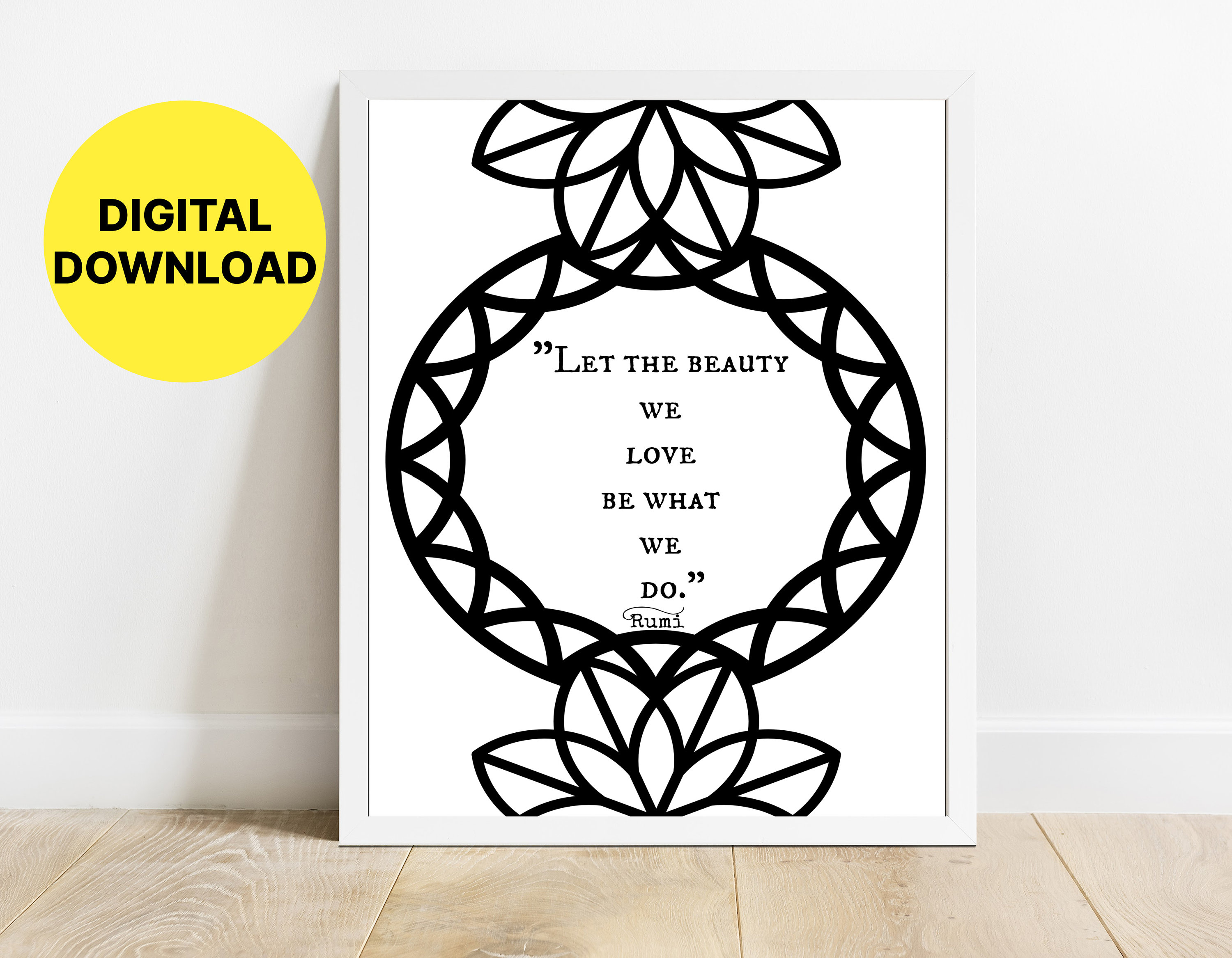 Moving Away Farewell New Beginnings Gift Rumi Poem Quote Zen Wall Art ...