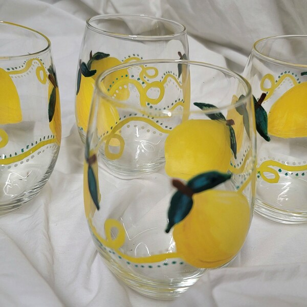 Lemon Glassware - Etsy