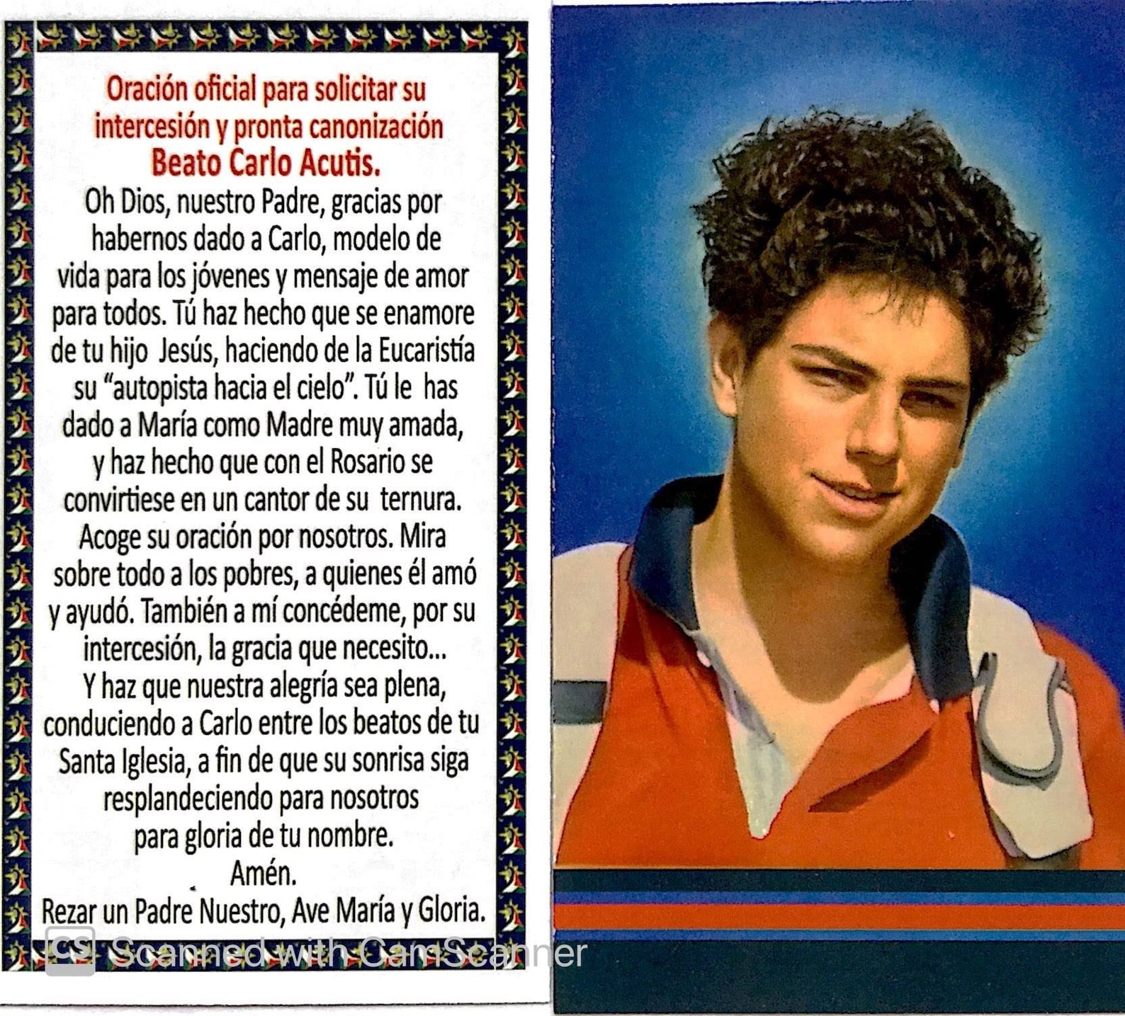 100-Pack Beato CARLO ACUTIS holy card Spanish Healing ITALY | Etsy