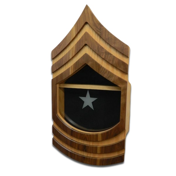 Air Force USAF Wings Retirement Shadow Box, Flag Display Case, Holds 3 ...