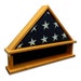 Cherry Flag Display Case, Shadow Box Base, Folded Burial Interment Flag ...