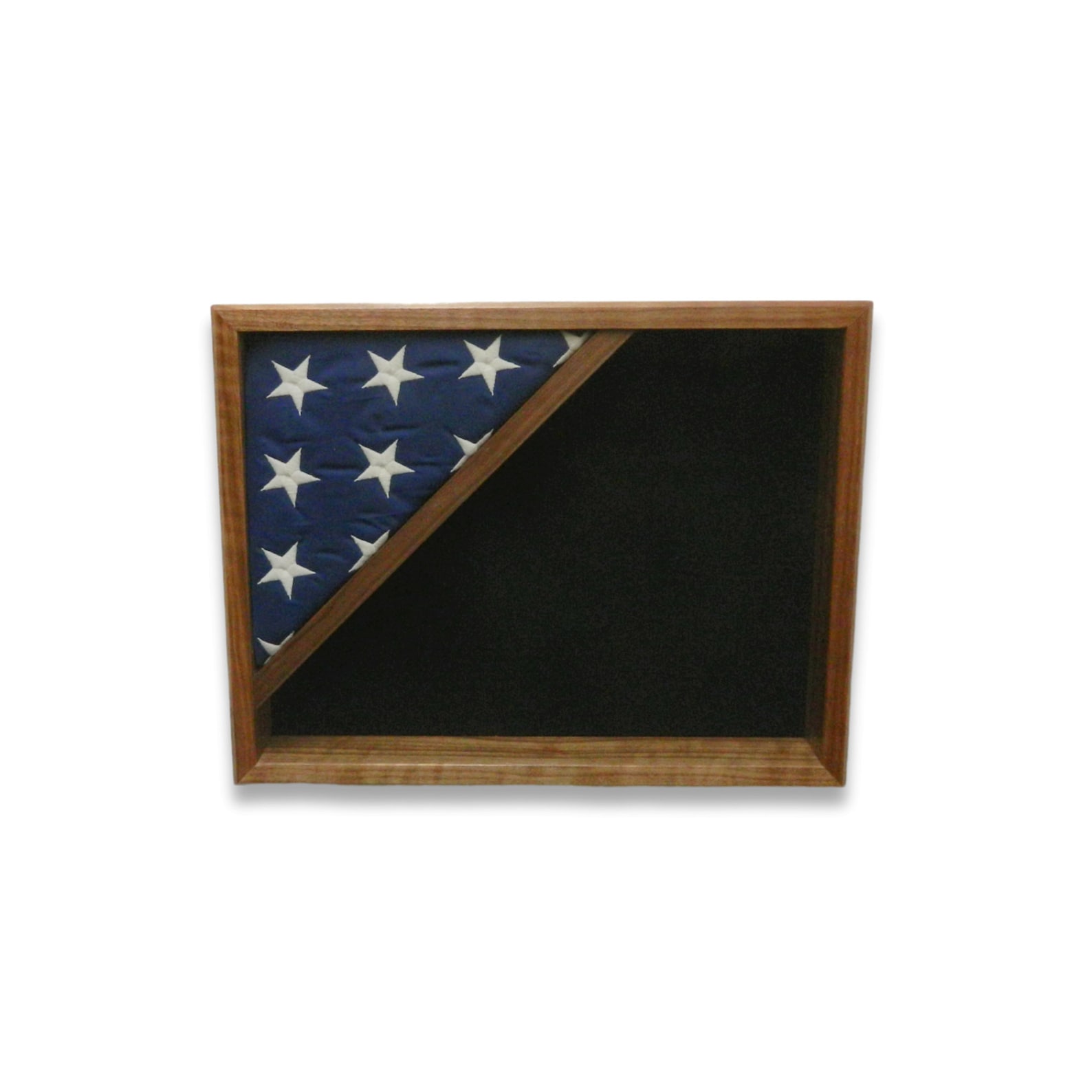 Walnut 14x18 Shadow Box Flag Display Case Holds - Etsy