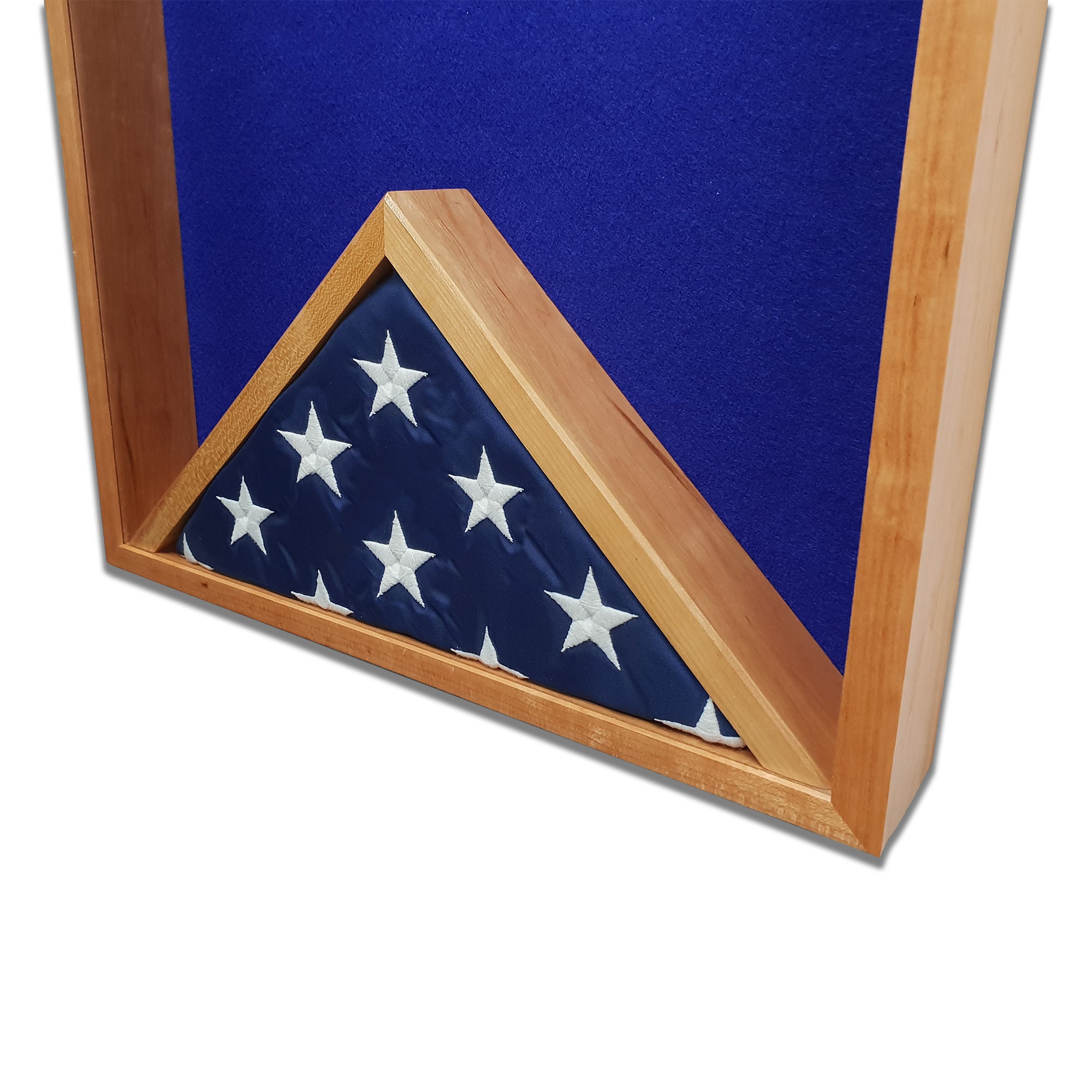 Cherry 18 X 24 Vertical Flag Display Shadow Box, Holds a 3'x5' Flag ...