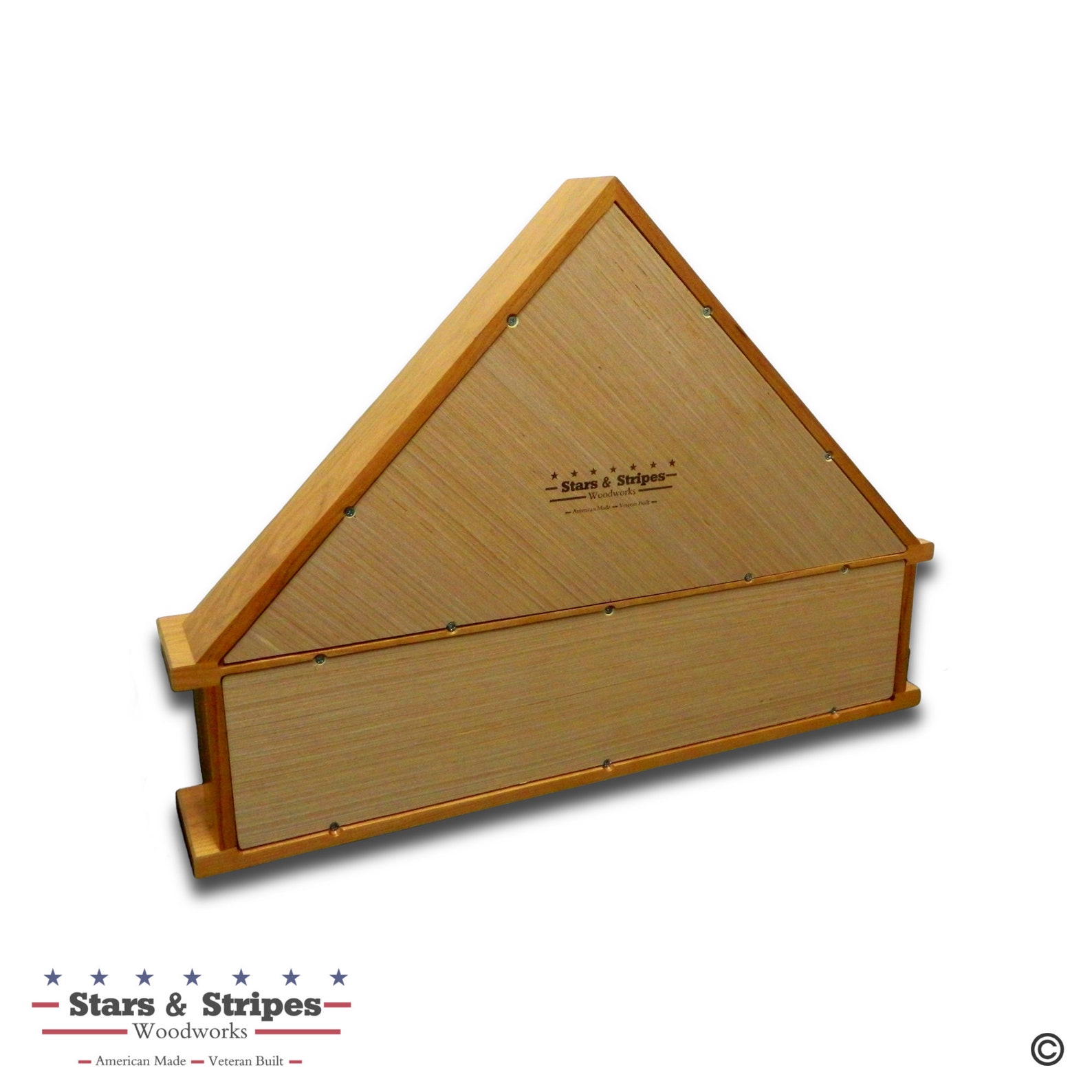 Cherry Flag Display Case Shadow Box Base Folded Burial | Etsy