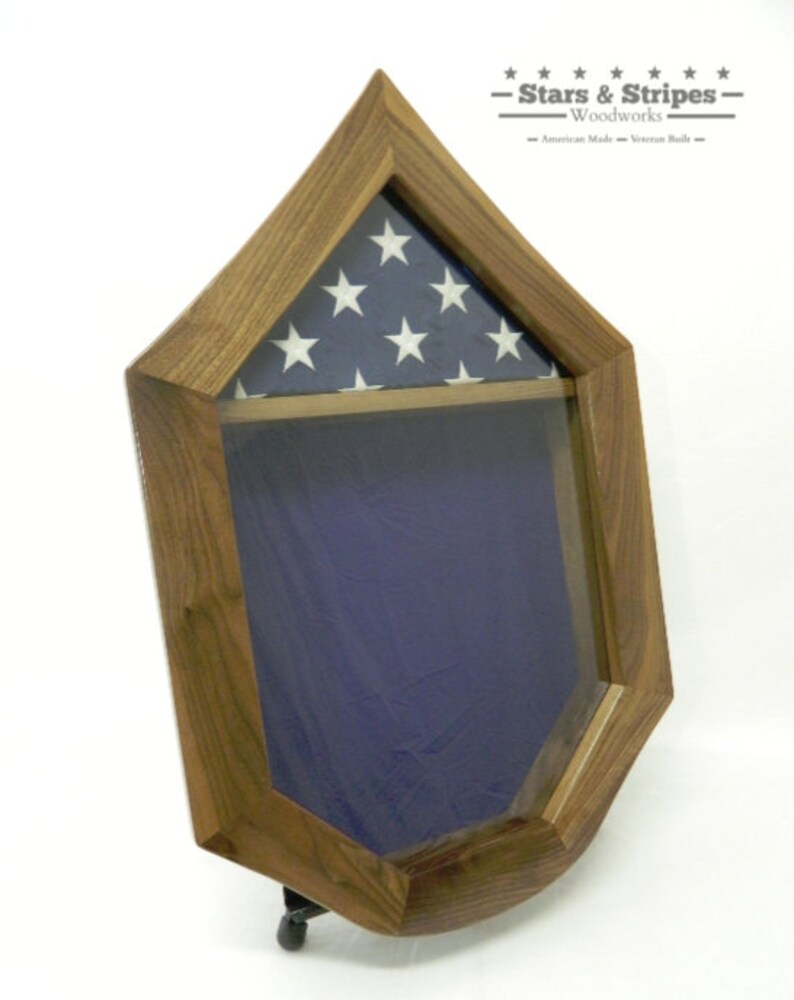 Walnut US Air Force Military Retirement Shadow Box Flag - Etsy
