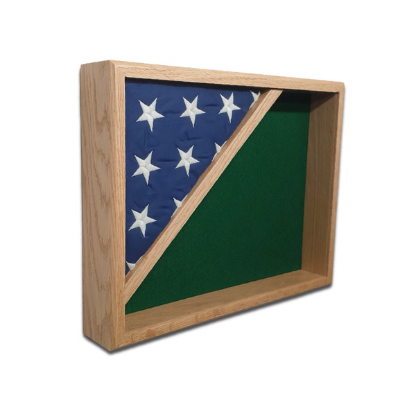 Flag Shadow Box With Certificate - Etsy