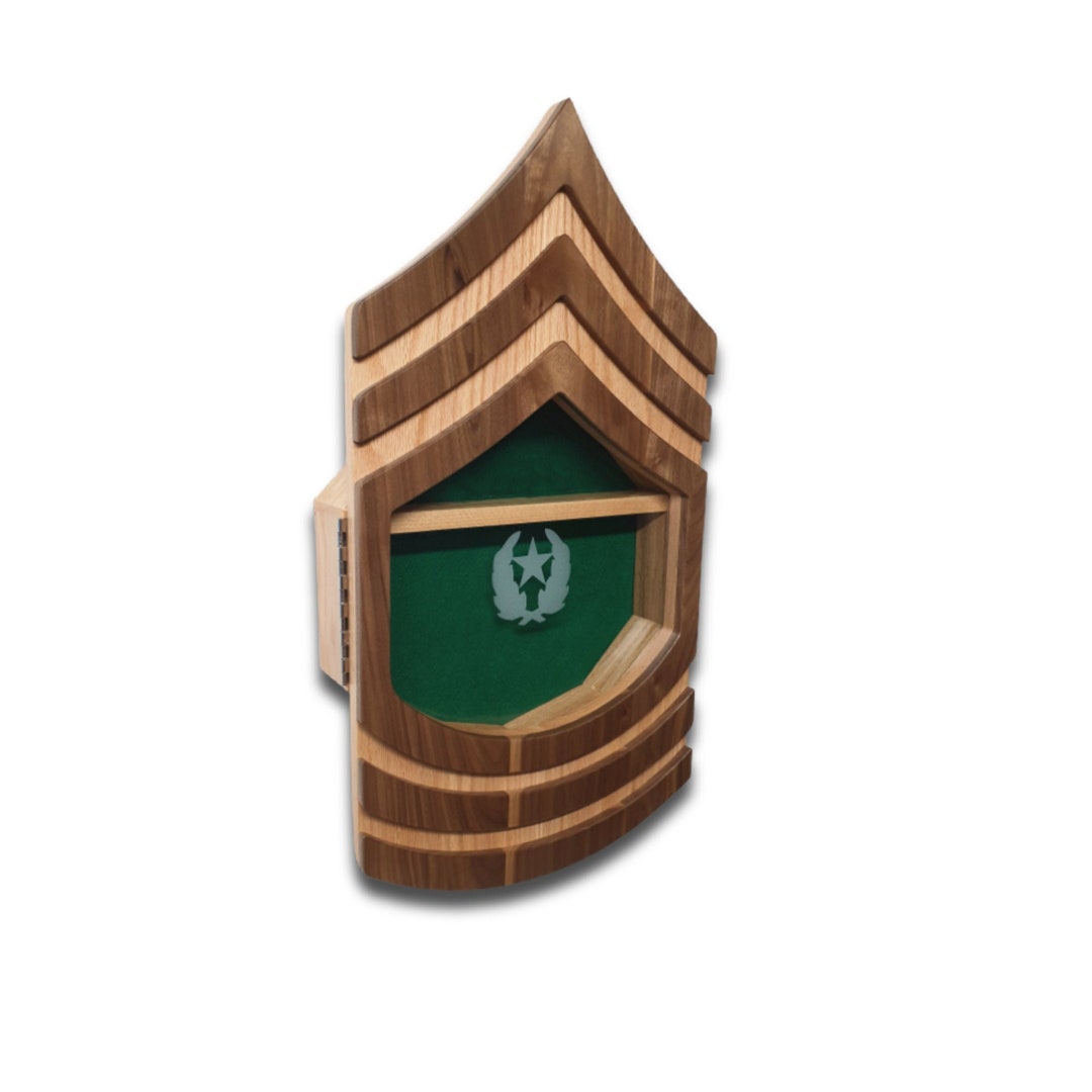 Army CSM (E9), Command Sergeant Major, Military Retirement Shadow Box ...