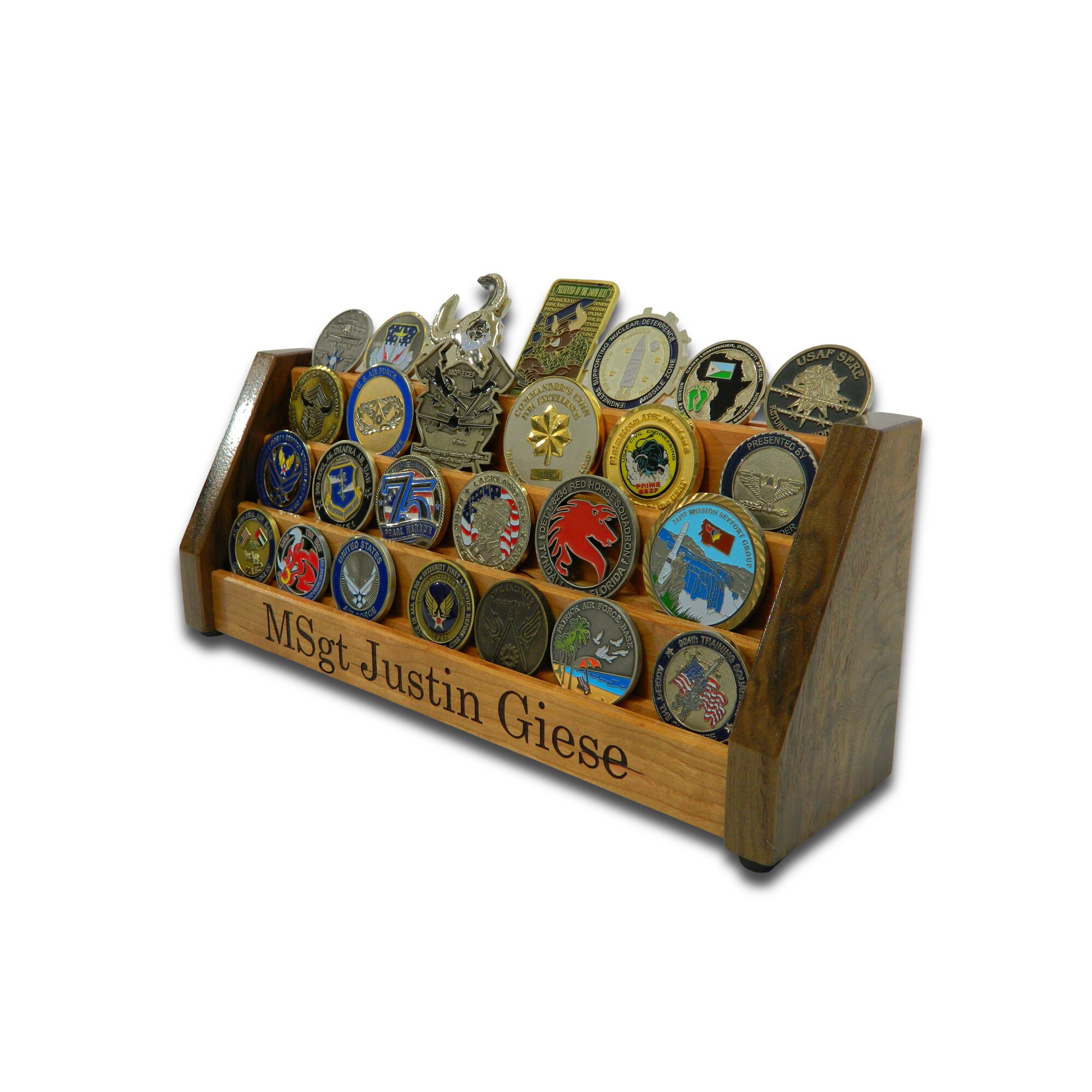 Vertical Challenge Coin Rack Display Up To 28 Military - Etsy.de