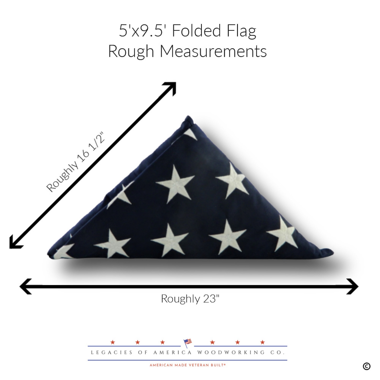 Cherry Flag Display Case Shadow Box Base Folded Burial - Etsy