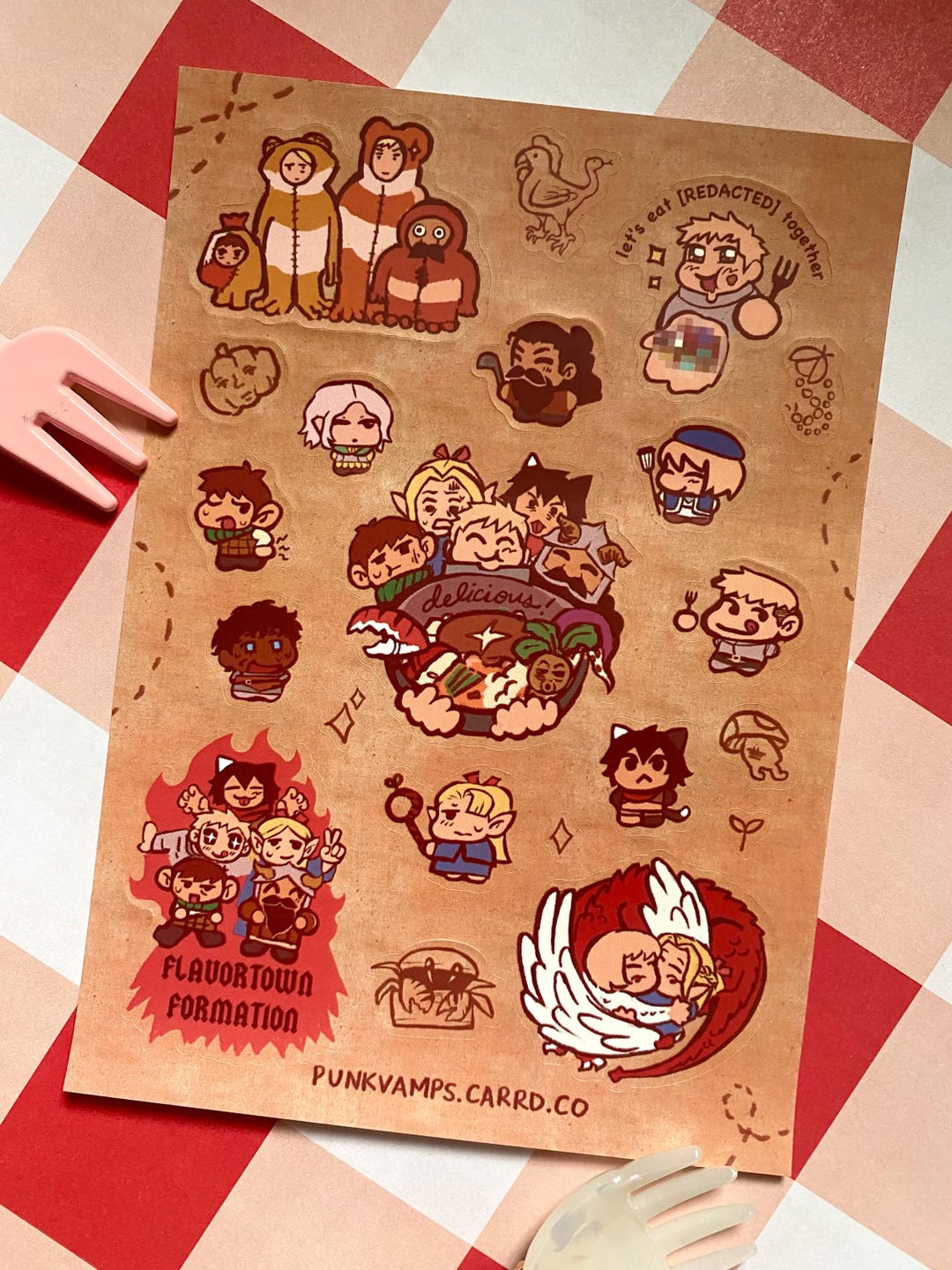 Dungeon Meshi Delicious in Dungeon Dunmeshi Eco Friendly Sticker Sheet ...