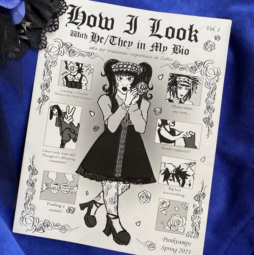 He/they in My Bio Gothic Lolita Bible Zine - Etsy
