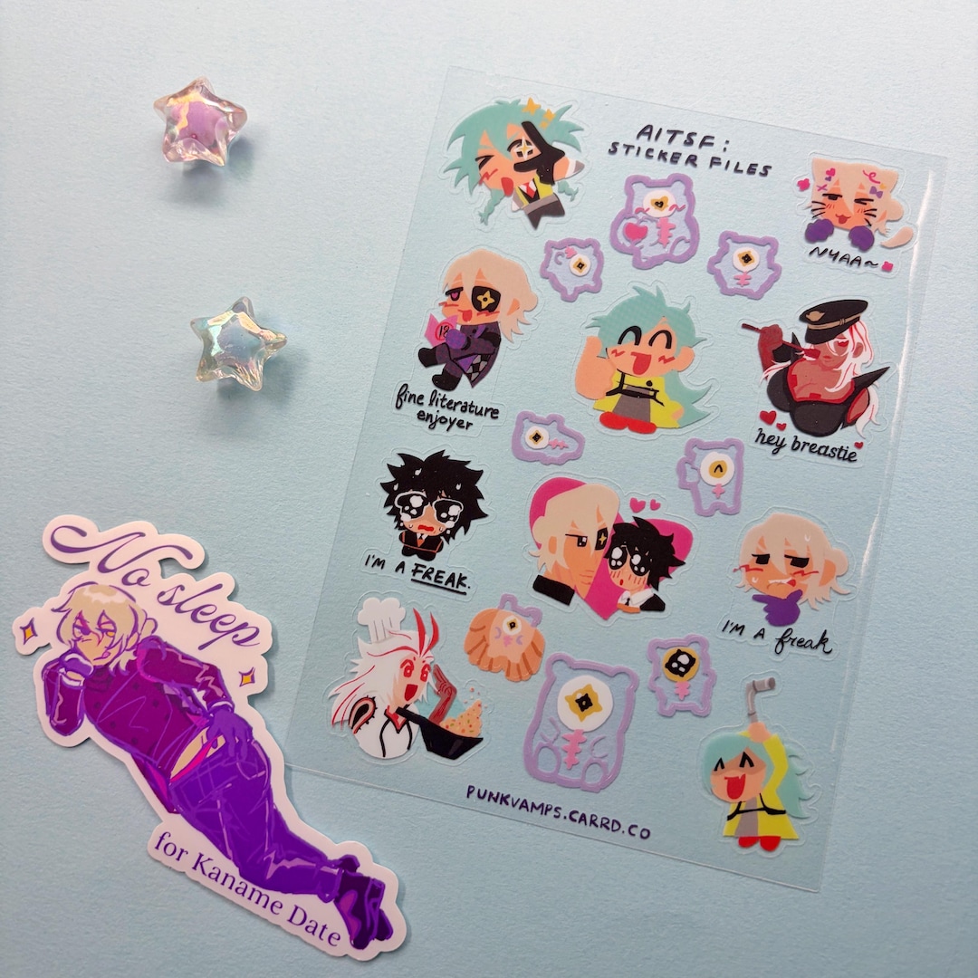 AITSF AINI AI: Somnium Files Stickers Sticker Sheet Date Mizuki Aiba - Etsy