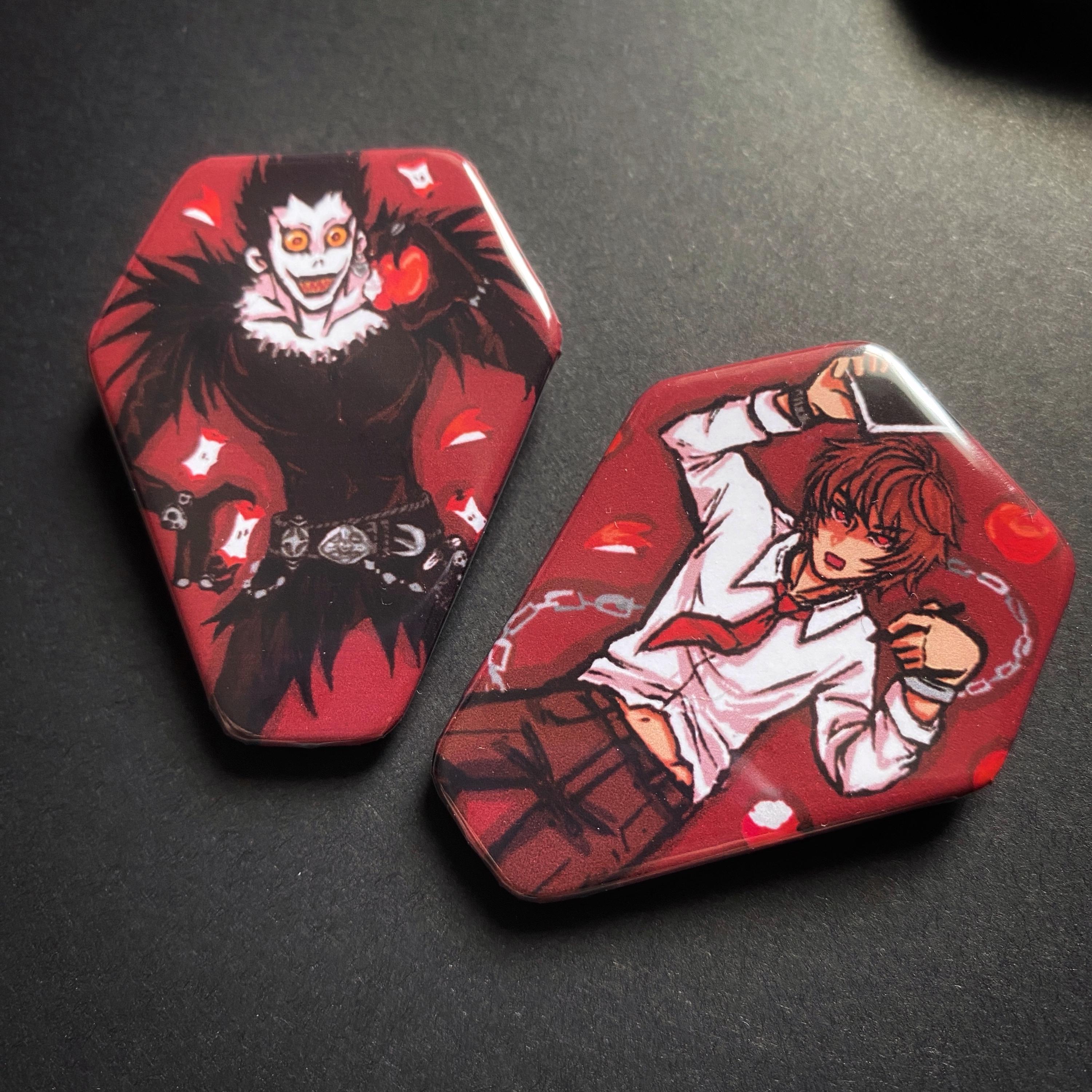 DN Death Emo Apple Anime Coffin Buttons for Ita Bag - Etsy