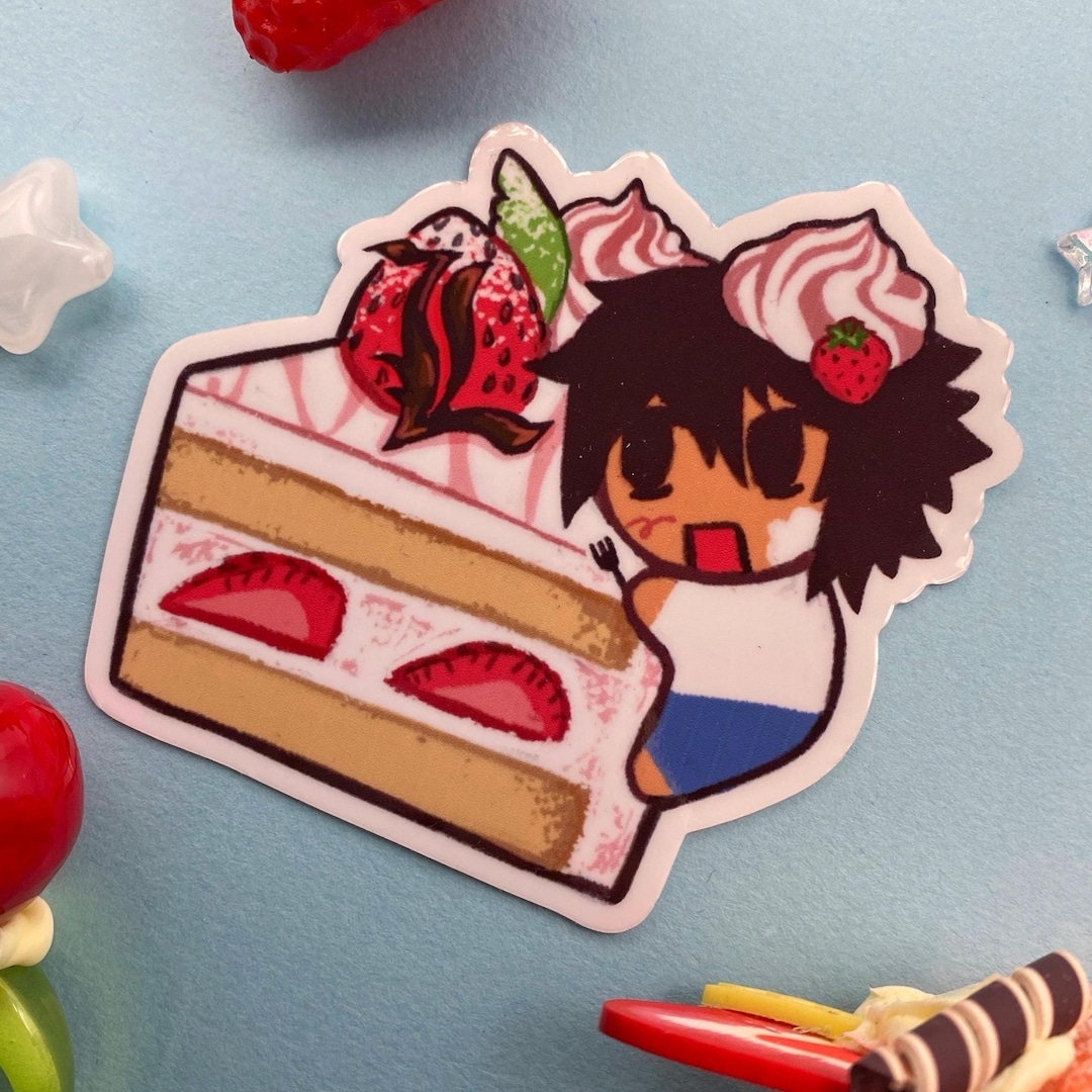 DN Death Book L Cake Anime Boy Sticker - Kawaii Sweets 3" - Etsy