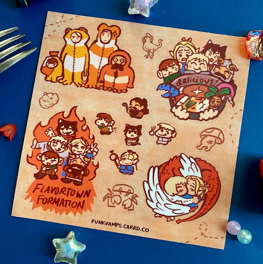 Dunmeshi Map Anime Dungeon Food Sticker Sheet - Etsy