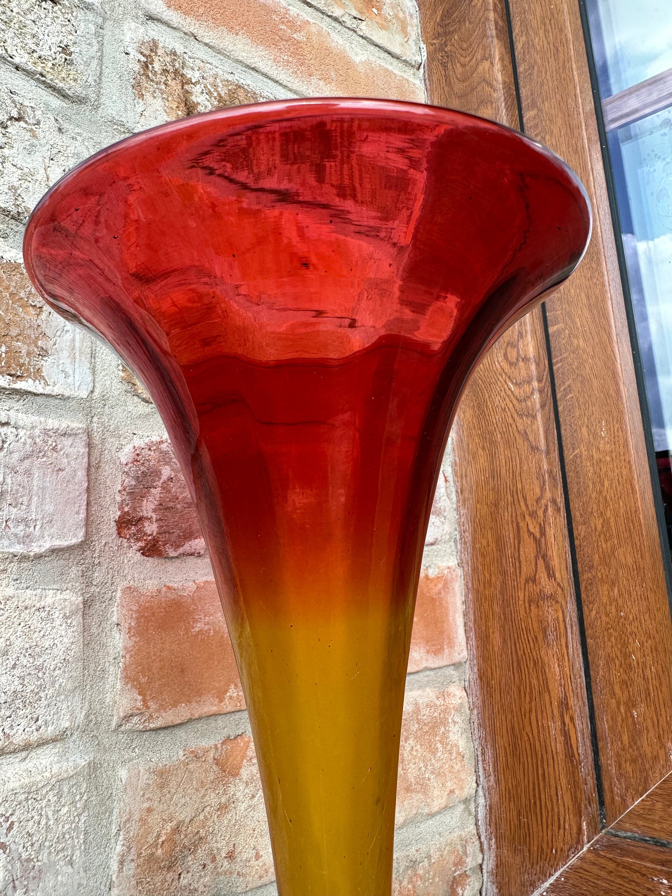 AMBERINA GLASS VASE - Etsy