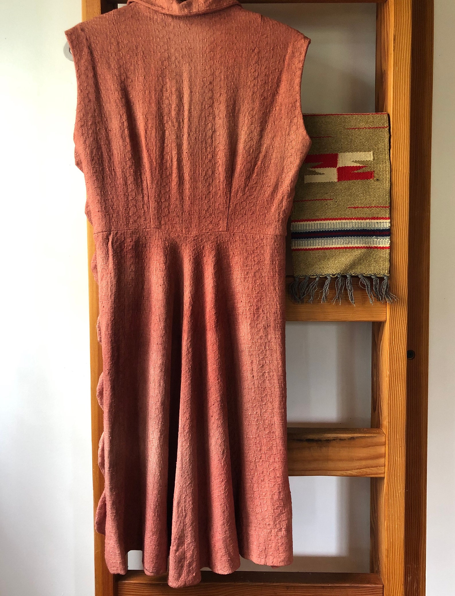 UP THE ROSE Upcycled 1940s Clamshell Dress Overdyed With - Etsy