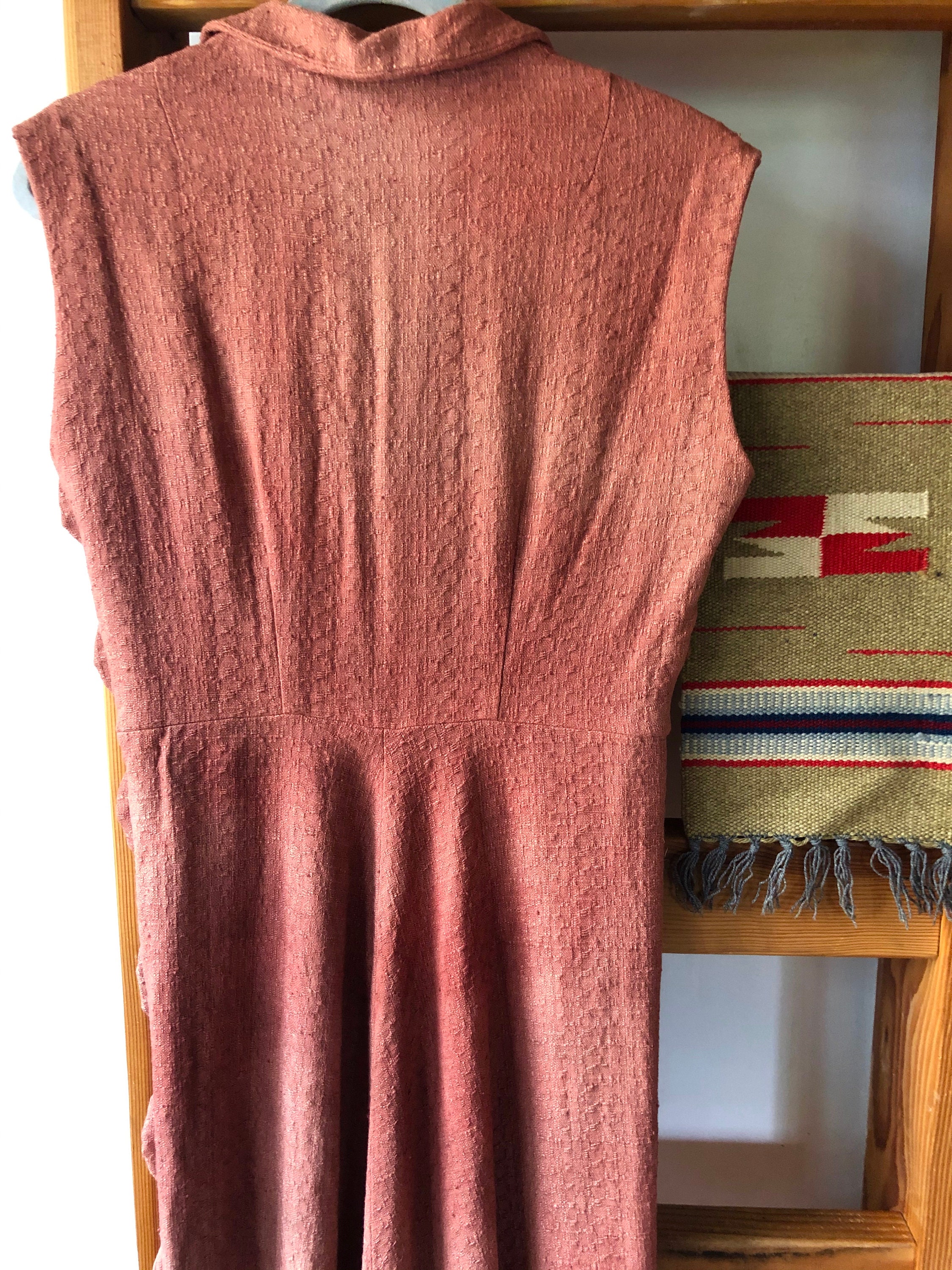 UP THE ROSE Upcycled 1940s Clamshell Dress Overdyed With - Etsy