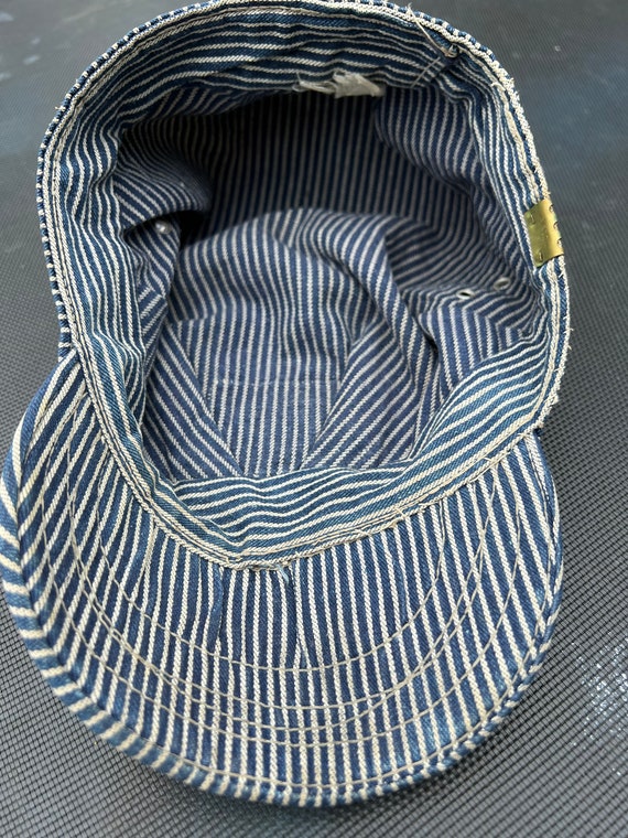 Vintage 1950’s Wabash Railroad Cap with Brass Tag - Gem