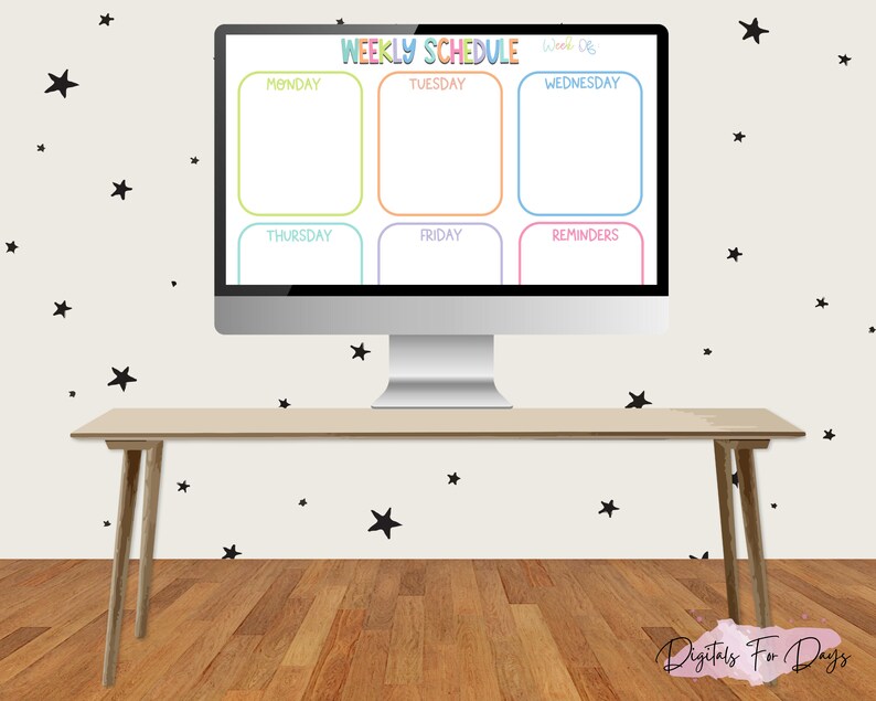 Homeschool Schedule Printable - Etsy