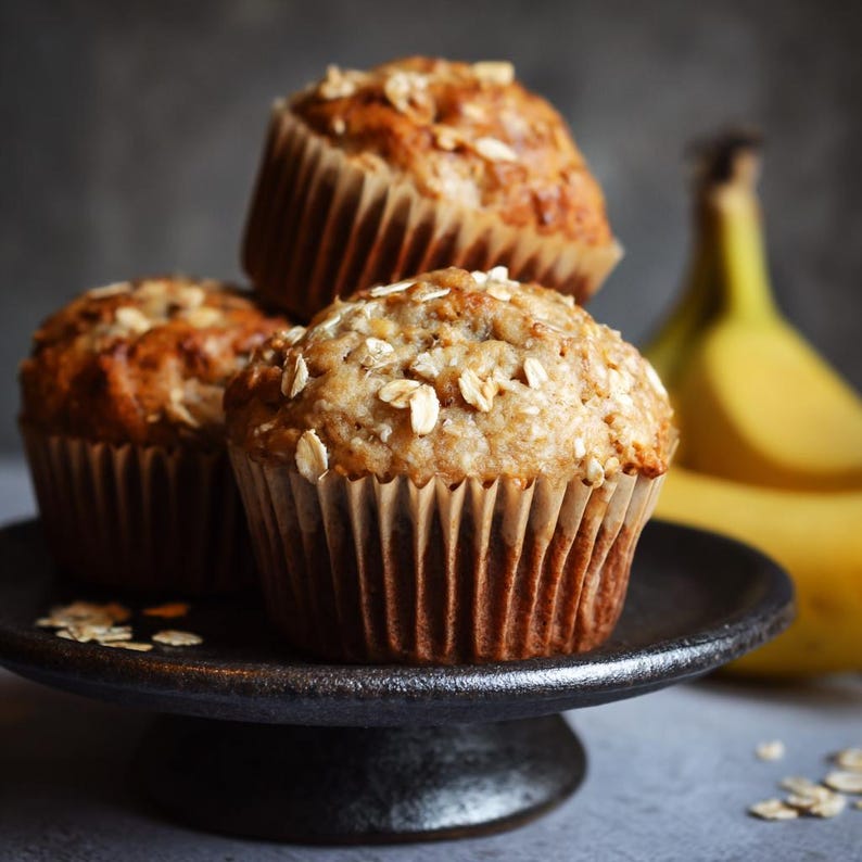 Easy Banana‑oatmeal Muffins Recipe – Printable Digital Download - Etsy