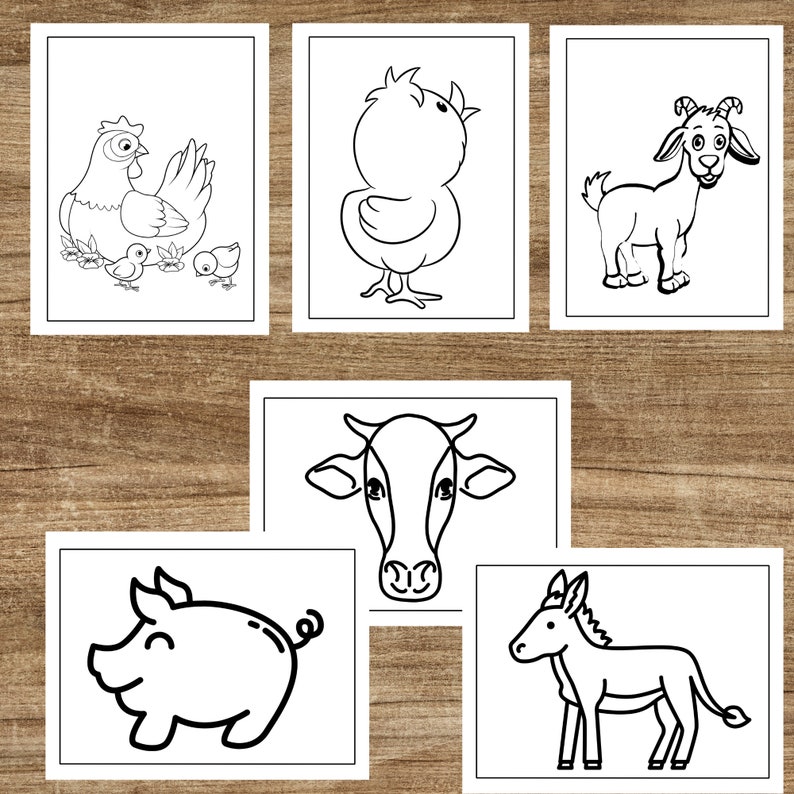 78 Cute Farm Animal Printable Coloring Pages for Toddlers and Preschool ...