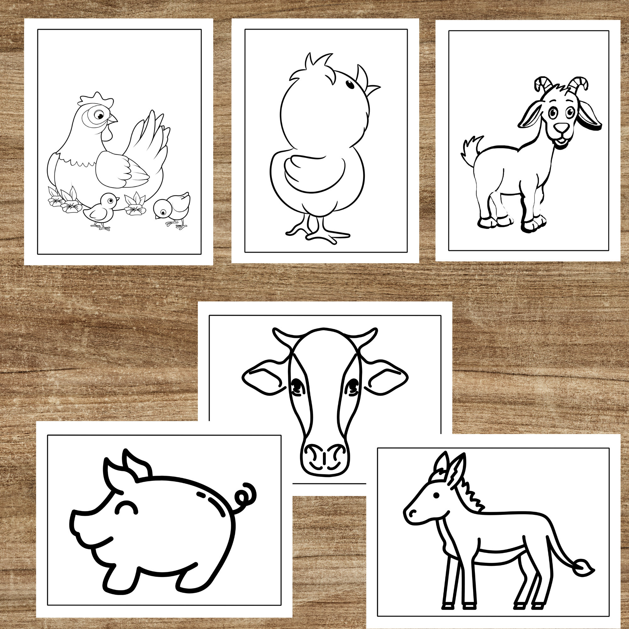 78 Cute Farm Animal Printable Coloring Pages for Toddlers and Preschool ...