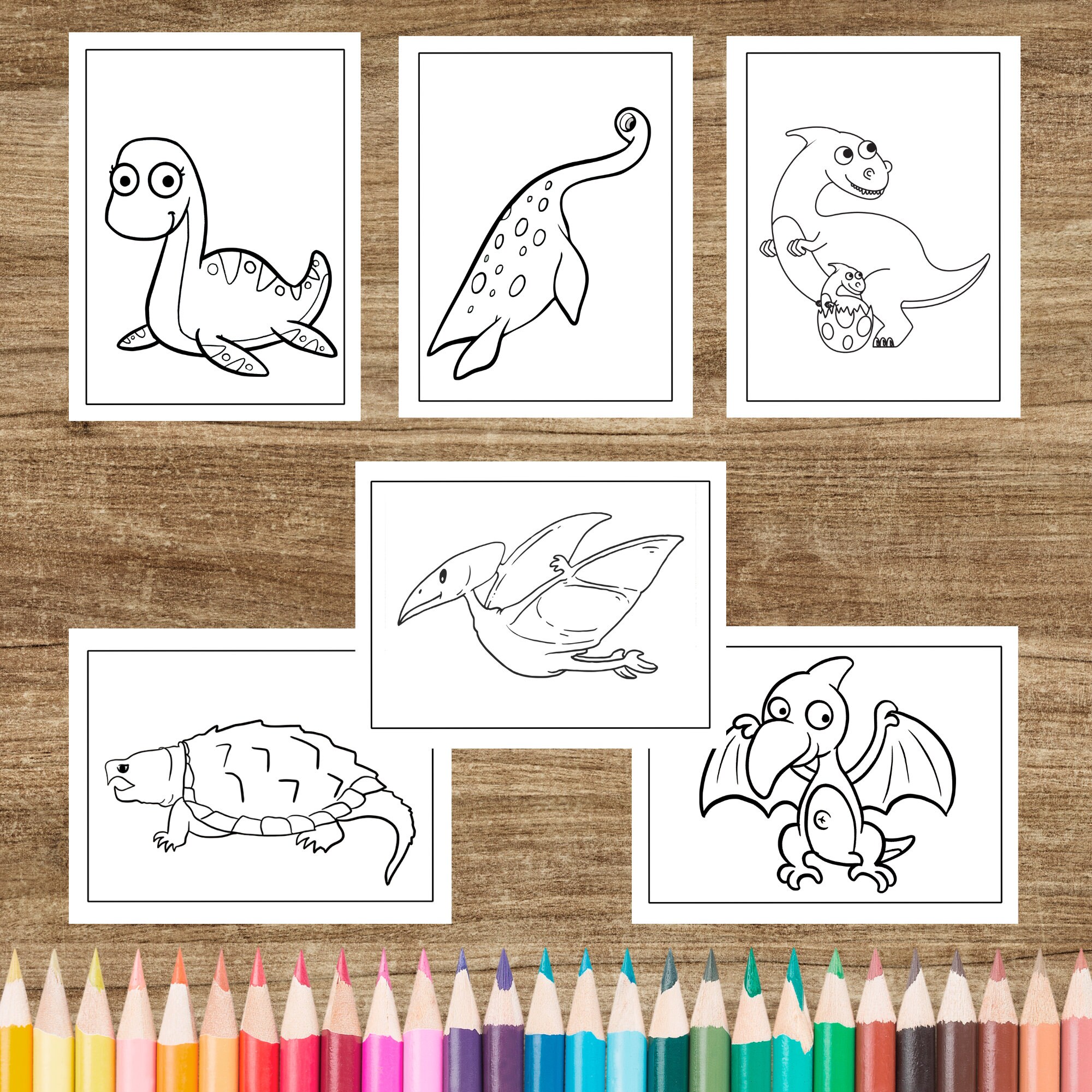 Printable Dinosaur Coloring Pages for Toddlers and Preschool - Etsy Canada