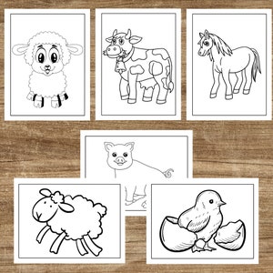 78 Cute Farm Animal Printable Coloring Pages for Toddlers and Preschool ...