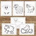 78 Cute Farm Animal Printable Coloring Pages for Toddlers and Preschool ...