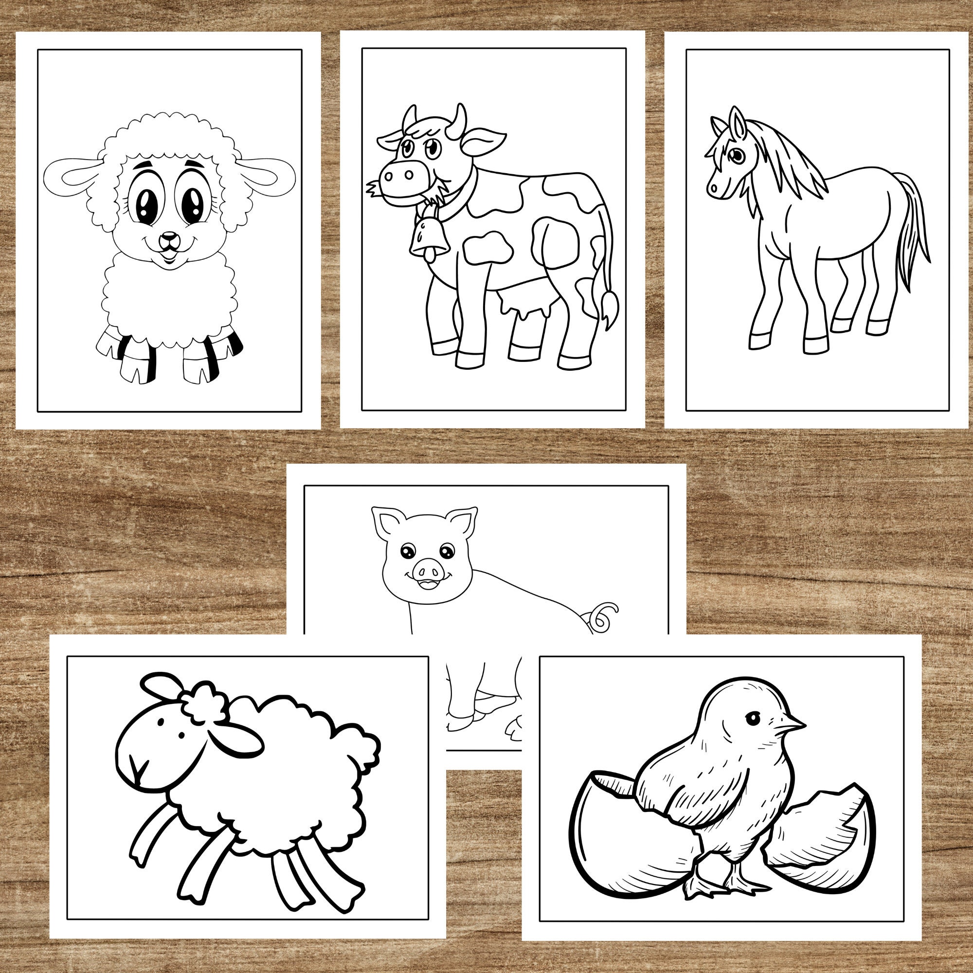 78 Cute Farm Animal Printable Coloring Pages for Toddlers and Preschool ...