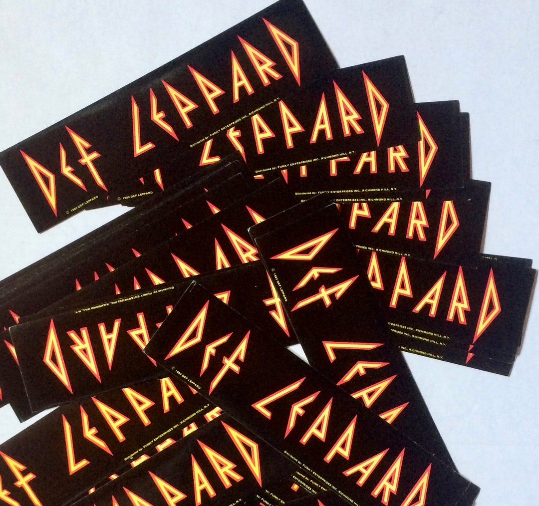 DEF LEPPARD 1980's Original Rare Collectible Vintage Sticker 3 X 11.75 ...