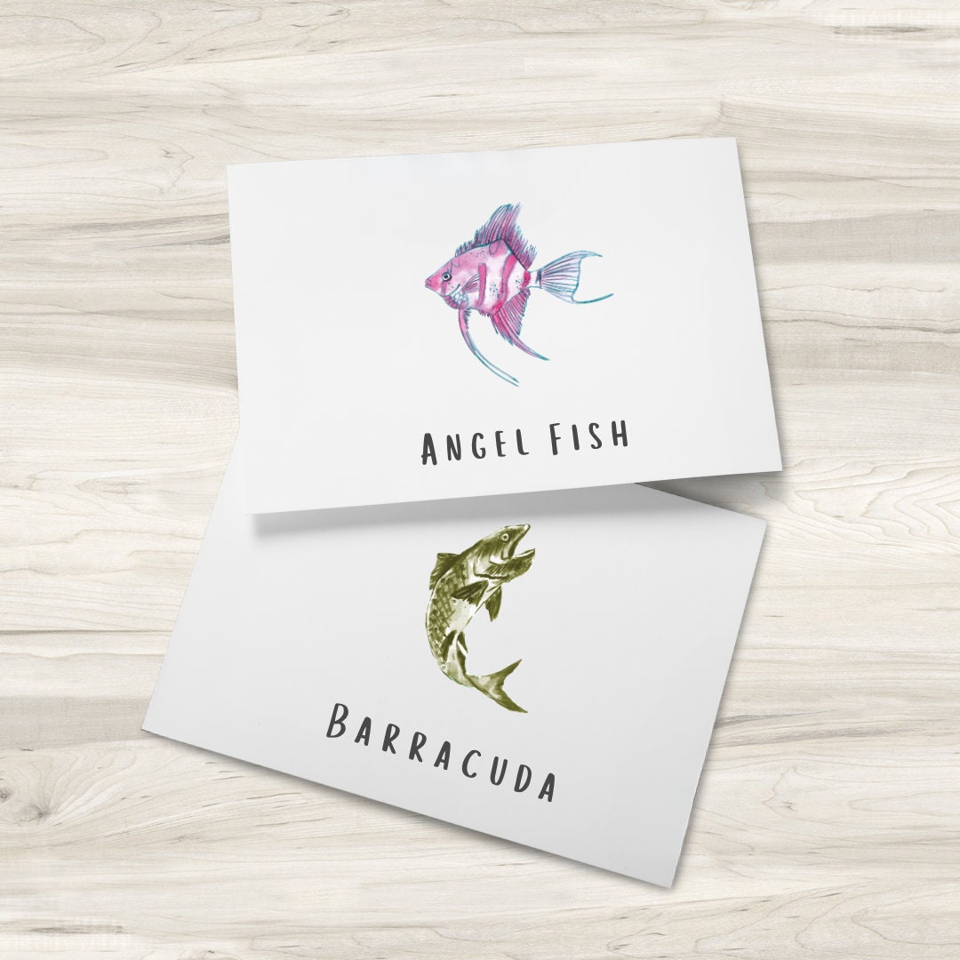 58 Sea Creatures Flash Cards Toddler Kindergarten 1st - Etsy