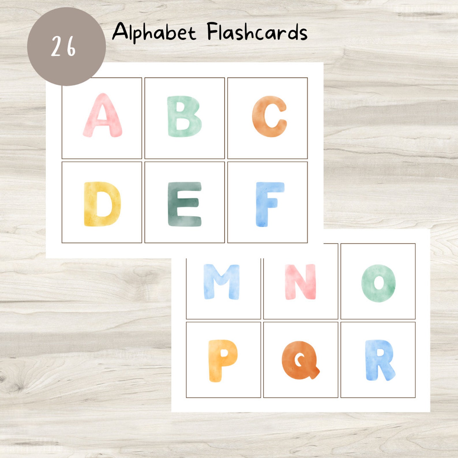 58 Sea Creatures Flash Cards Toddler Kindergarten 1st - Etsy