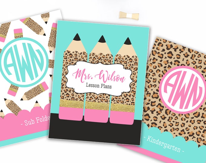 Editable Printable Monogram Binder Cover and Spine Chevron Polka Dot ...