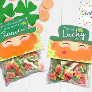 St. Patrick's Day Leprechaun Printable Treat Bag Topper, Leprechauns ...
