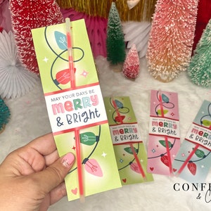 Christmas Glow Stick Holder Cards, Printable Christmas Card, May Your ...