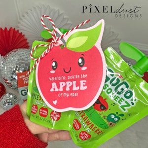 Apple Valentines Printable Valentine Cards, Toddler Pre-k Classroom ...